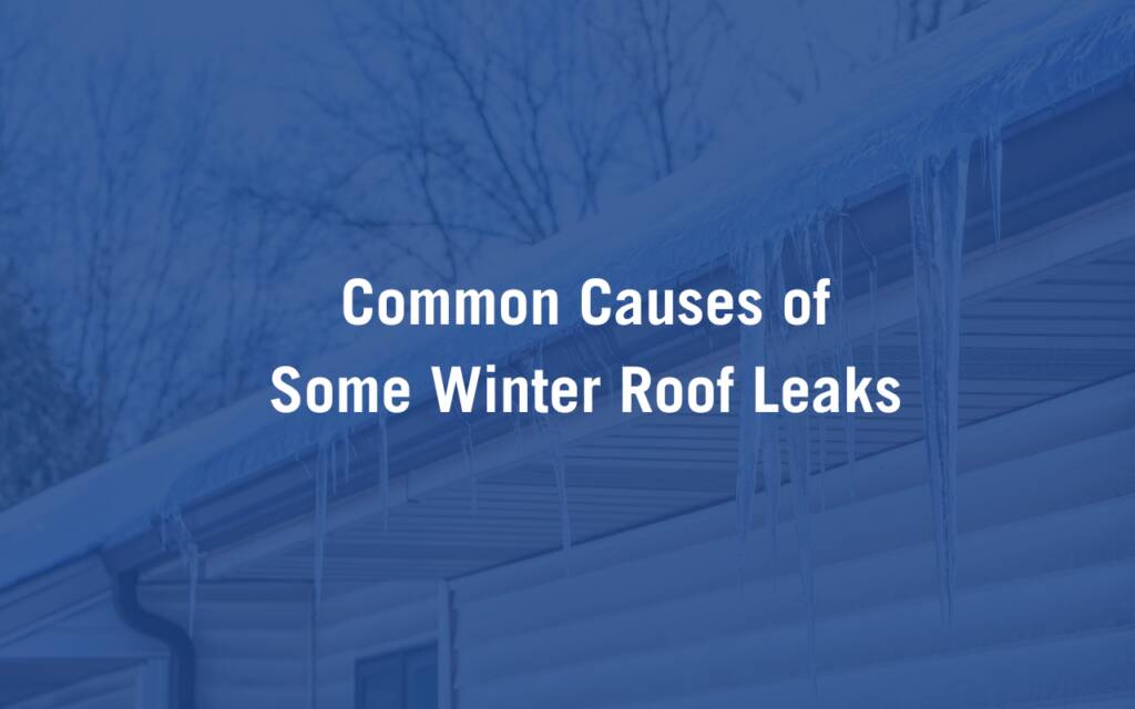 10 Causes of Some Winter Roof Leaks in Minnesota | Minnesota Exteriors ...